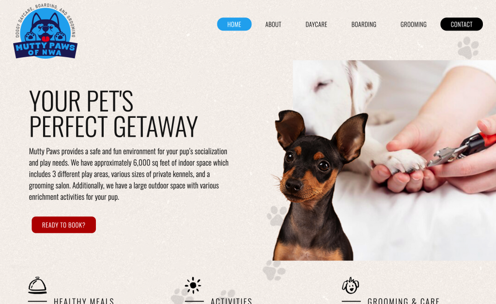 Simplemachine | Mutty Paws of NWA | Website Development